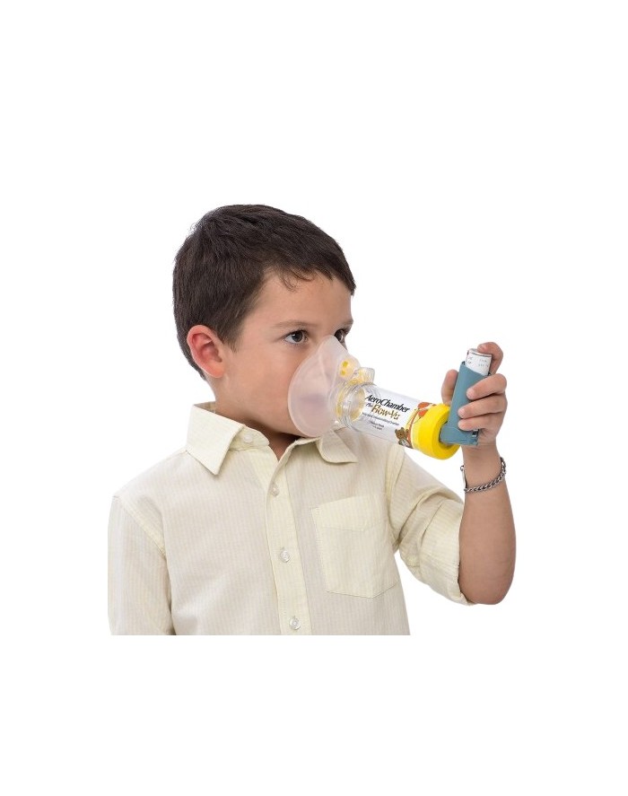 Sandoz AeroChamber Plus Flow Cámara de Inhalación 1-5 años Amarilla