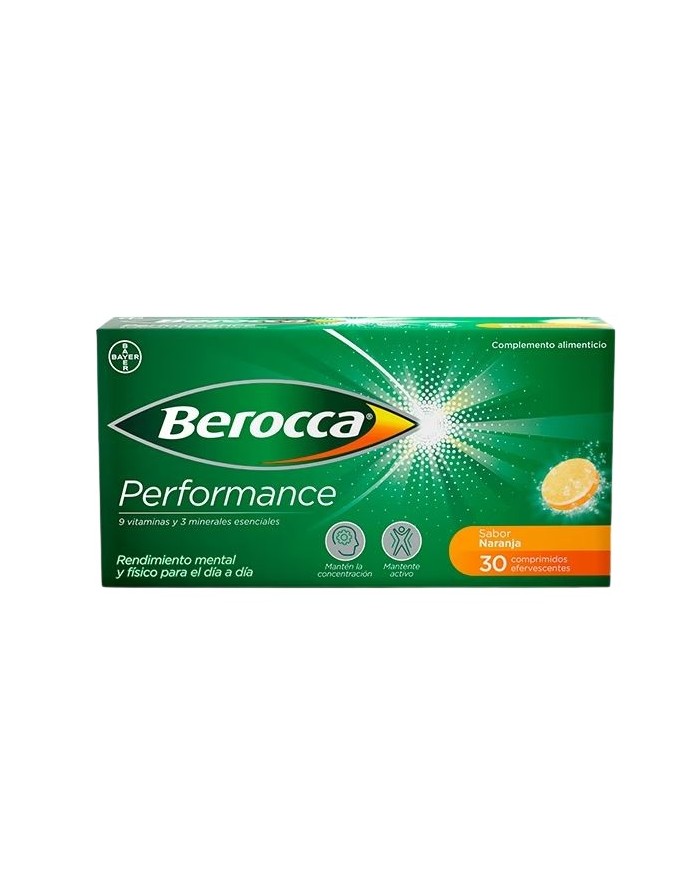 Buy Berocca Performance Naranja 30 effervescent tablets in...
