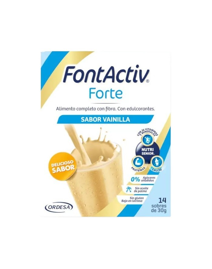 Buy Fontactiv Forte Vanilla flavour With Fiber 420g 14 Sachets of...